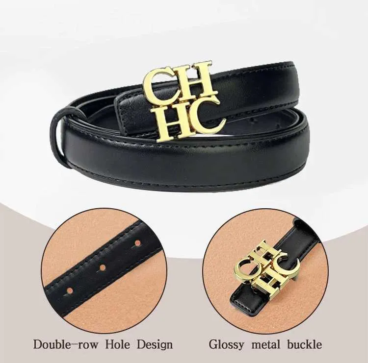 Womens PU Leather Belt with Bronze Copper Buckle 0.87 in Wide Monogram ...
