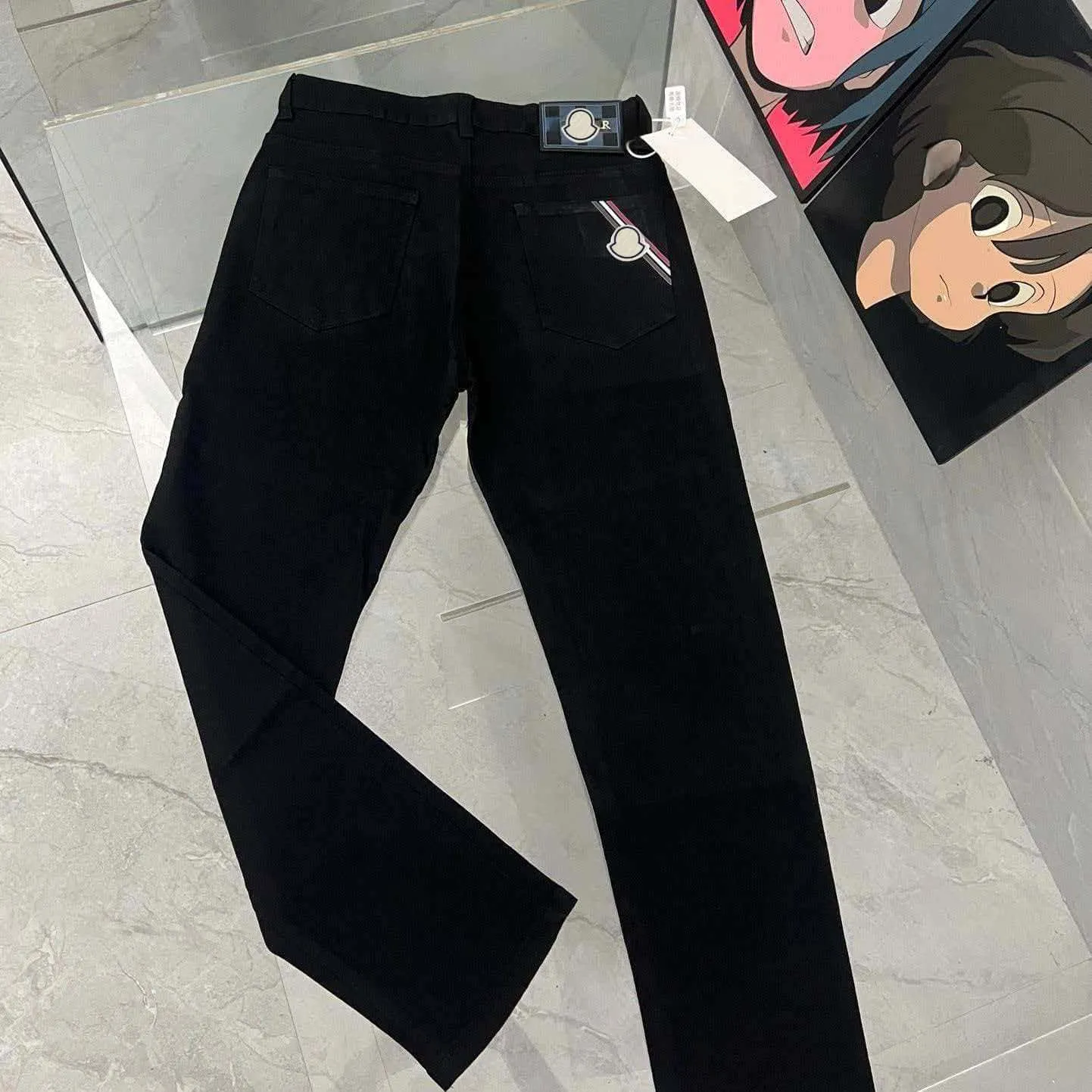 Men's Harem Pants 100% Cotton Denim Lightweight Zipper Fly Mid Waist ...