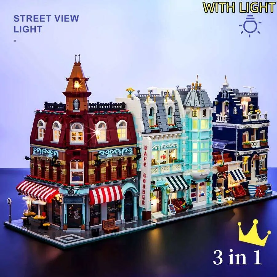 Mini Bricks European Market Villa Store House Building Blocks Plastic ...