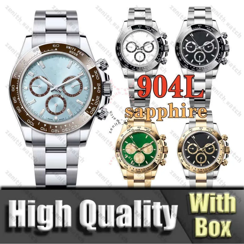 AAA 40mm Mens Automatic Watch Luminous Chronograph With Sapphire Glass ...