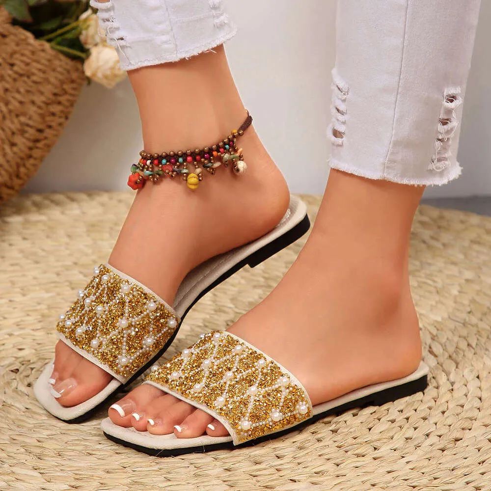 Gold and Silver Designer Sandals with Zip Closure, Extra-Wide Fit ...