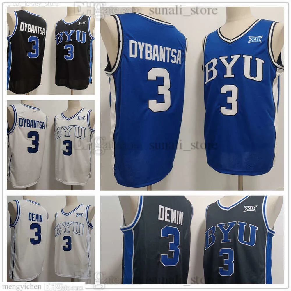 3 AJ Dybants Jerseys 2026 Mens BYU Cougars College Basketball 3 Egor ...