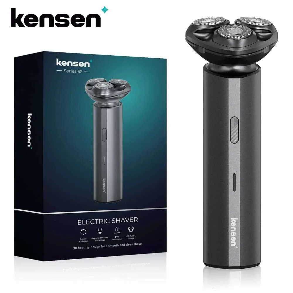 Kensen S2 USB Rechargeable Electric Shaver for Men with 3D Floating ...