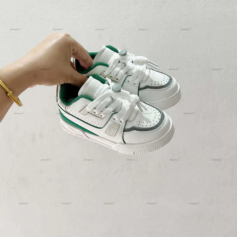 Child Sneakers Unisex Size 26-35 Patent Leather Upper Rubber Outsole ...