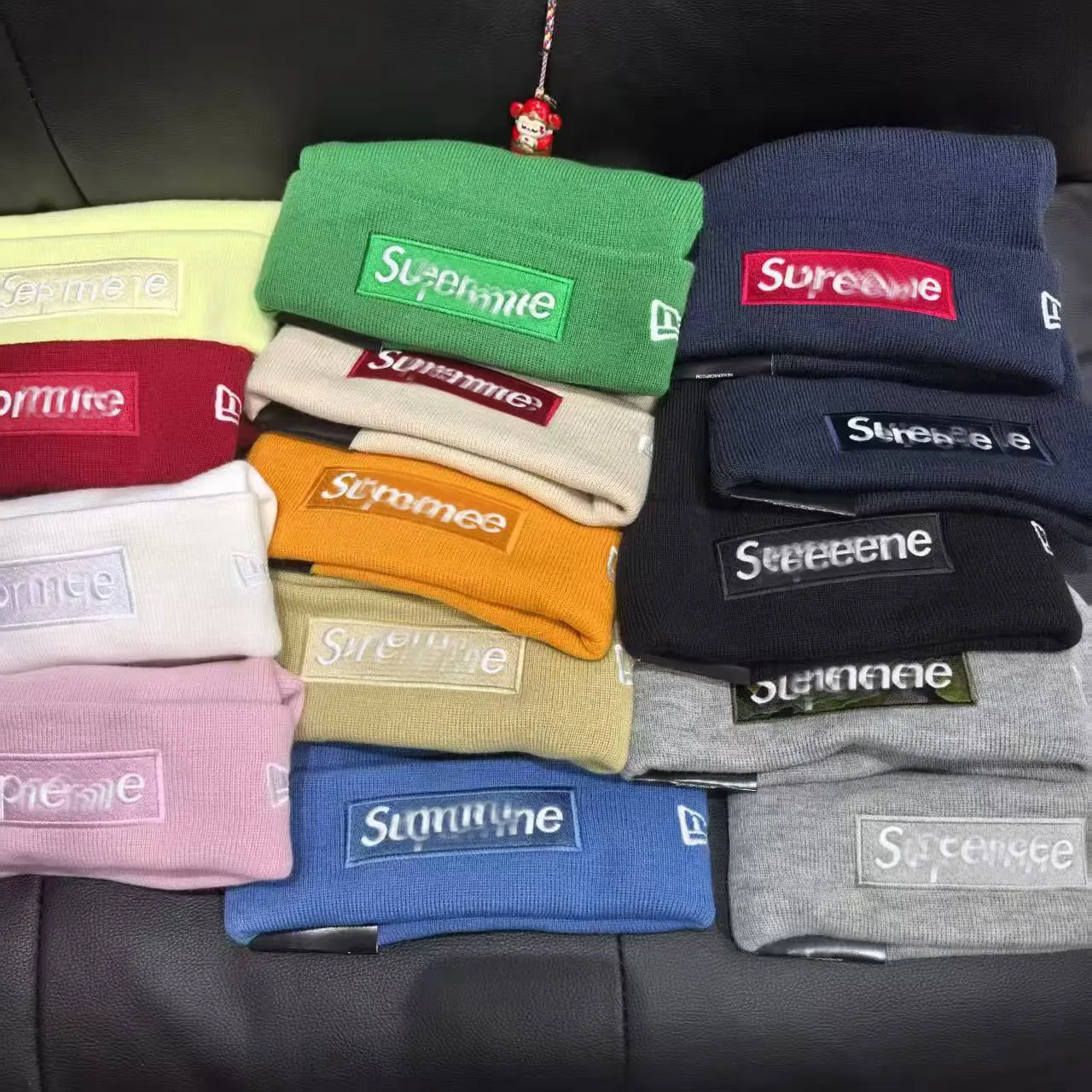 Bonnet Brodé Logo Box En Maille À Revers Casquette Bob Homme Automne ...