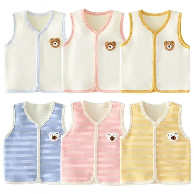 Infant Plush Vest Spring Autumn Outdoor Baby Waistcoat Cartoon Bear ...