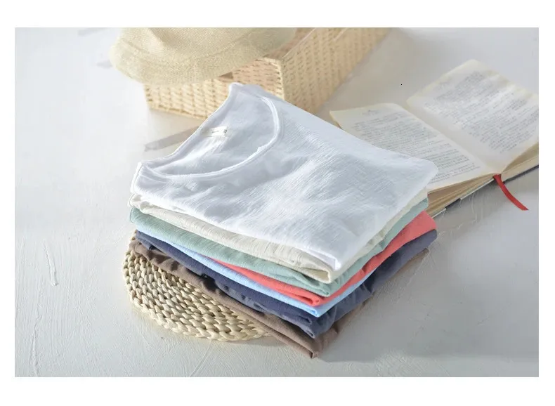 Raw Edge T-Shirt for Men 100% Acetate Lightweight Breathable Slim-fit ...