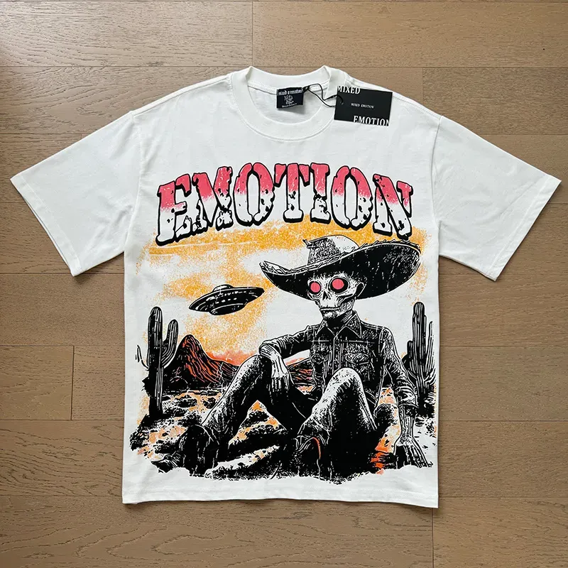 Mixed Emotions Shirt Men T Shirt Y2K Harajuku Spider Web Summer Woman ...