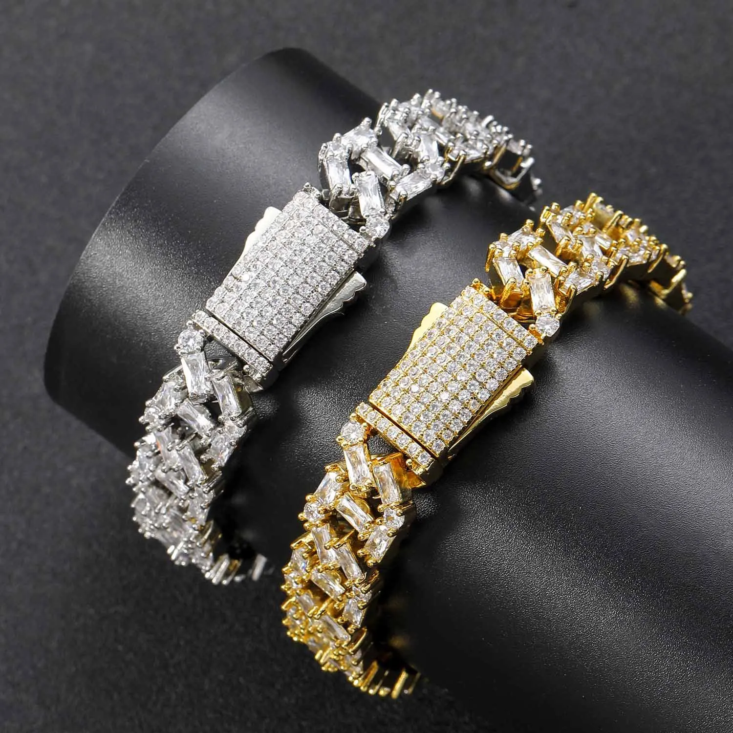 Luxury Cuban Link Diamond Cuban Link Bracelet With... From Meng19900517 ...