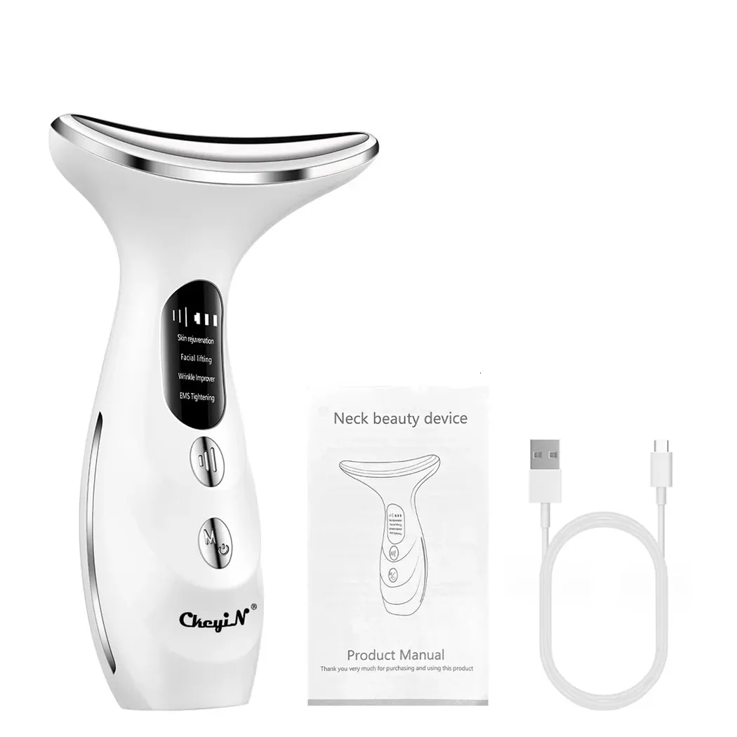 CkeyiN Neck Beauty Device EMS Face Lifting Machine Double Chin Remover ...