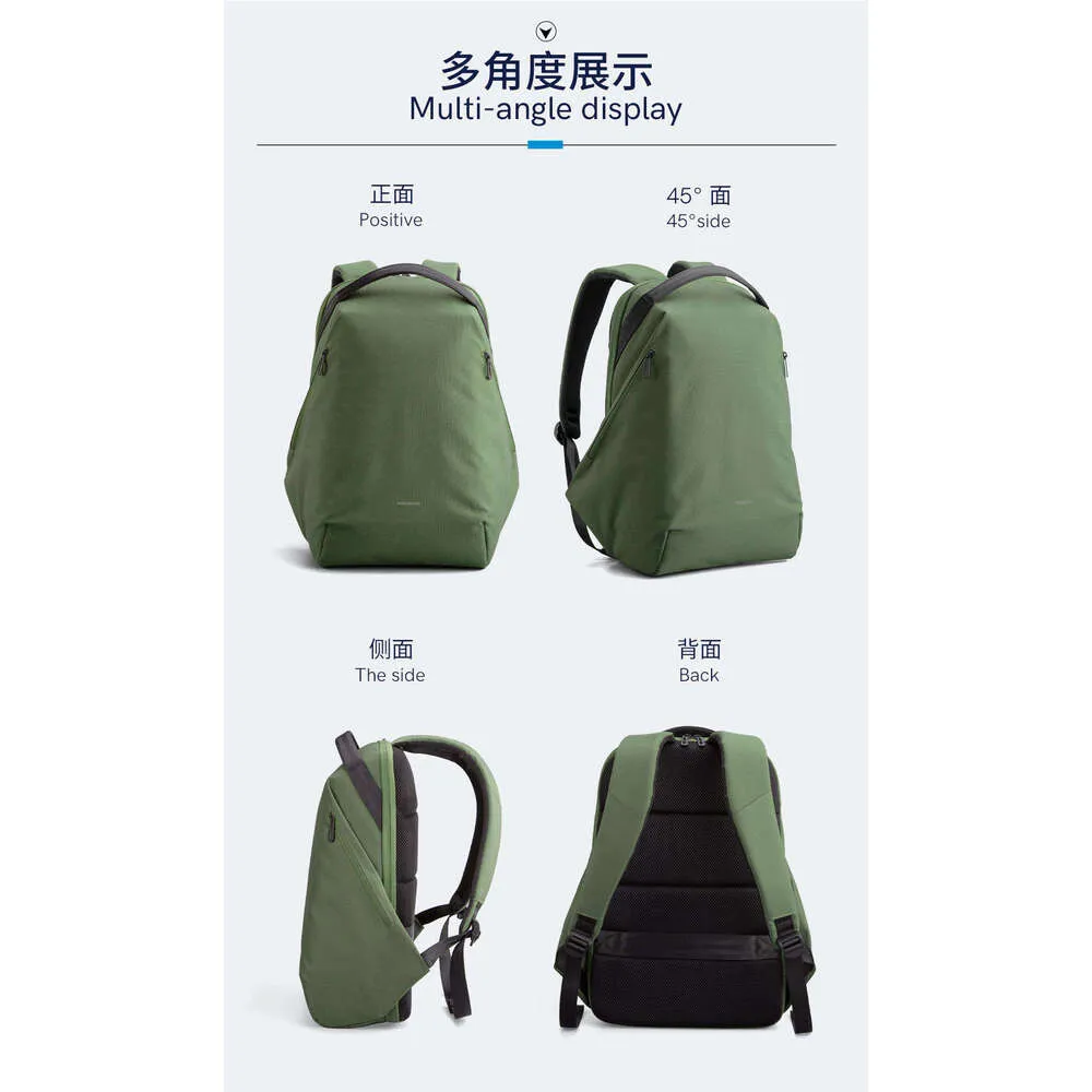 Business Casual Backpack Large Capacity 20-35L Polyester Travel Bag ...