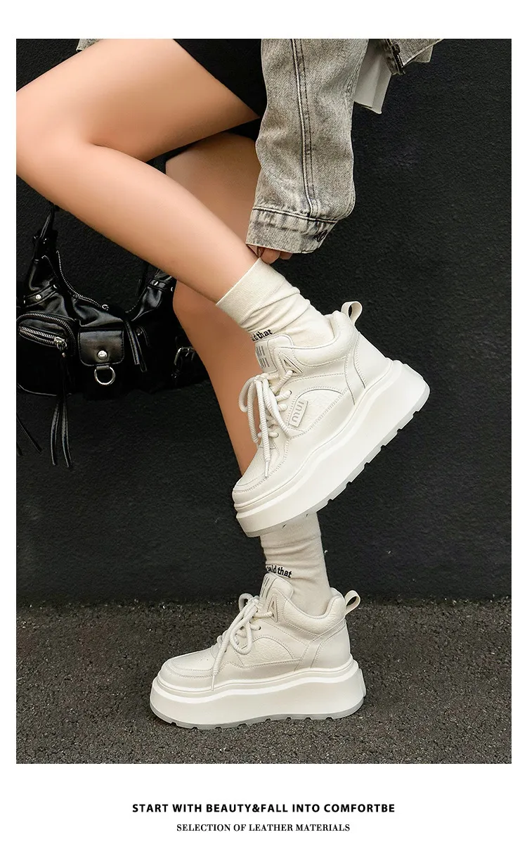 2025 Designer Fashion New Leather Women's Casual Sports Shoes with ...