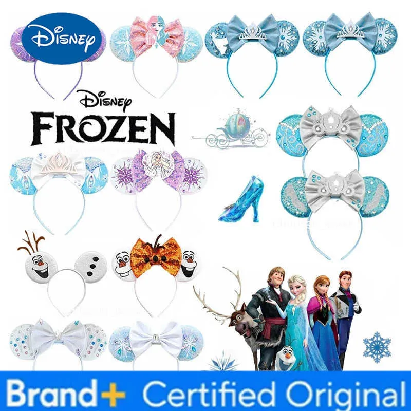 Disney Frozen Hair Accessories Women Elsa Princess Anna Snowflake ...