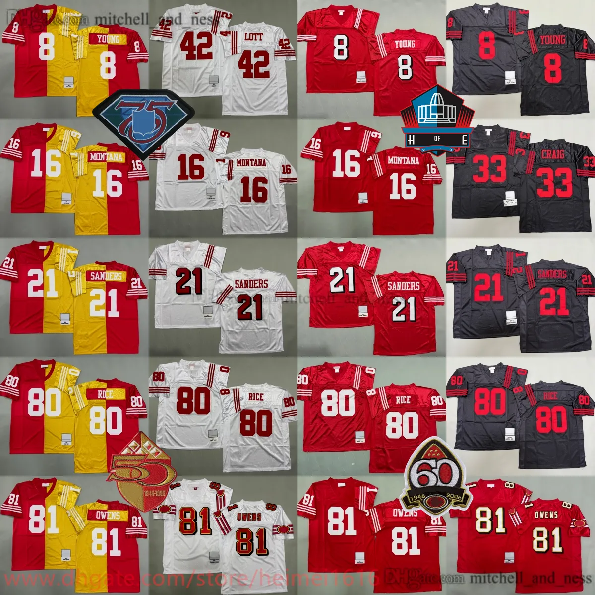 1994 M&N Throwback Football 8 Steve Young Jersey... From Mitchell_and ...