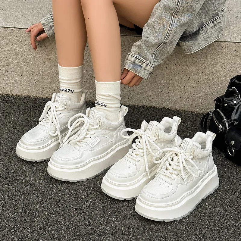 2025 Designer Fashion New Leather Women's Casual Sports Shoes with ...