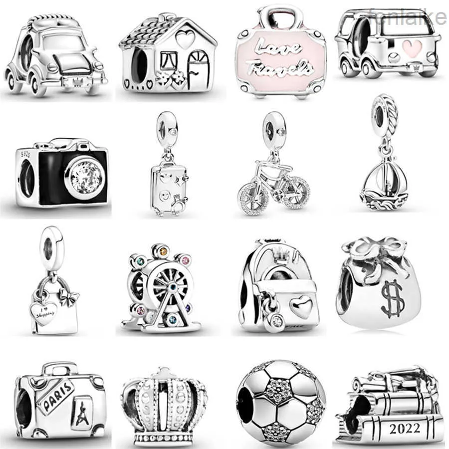 S925 Sterling Silver Camera Charm Bead for DIY Bracelet Fashion Jewelry ...