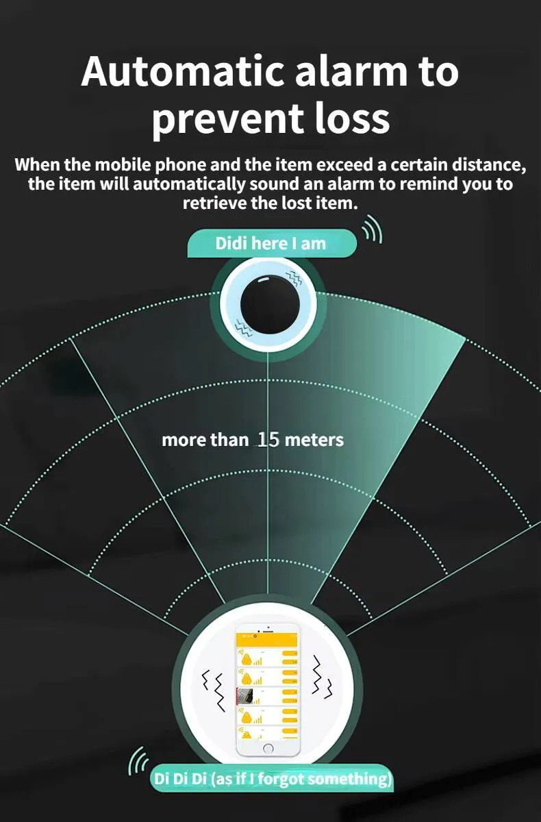 Portable GPS Tracker Bluetooth Compatible Mobile App Tracking Device ...