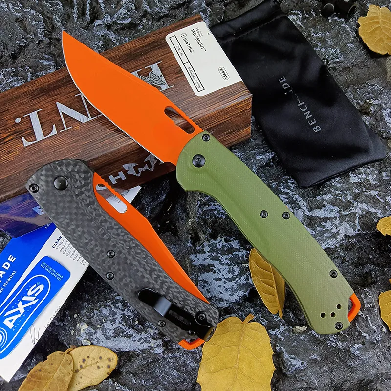 BM 15535 Tactical Combat Folding Knife with ZDP-189 Steel Blade and G10 ...