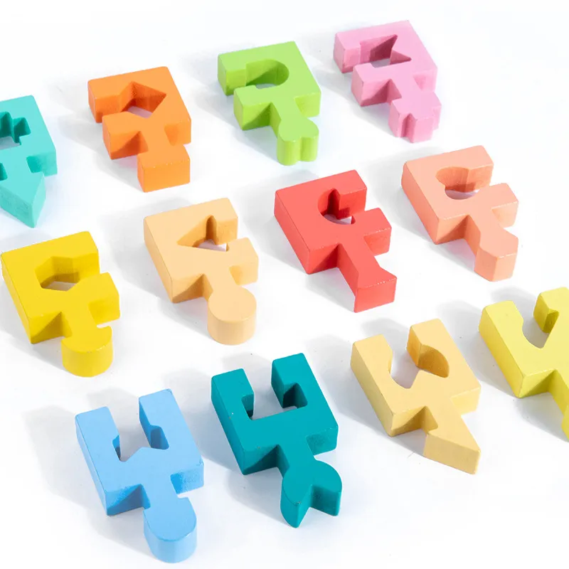 Geometric Shape Matching Building Blocks Logic Thinking Puzzle Toys For ...