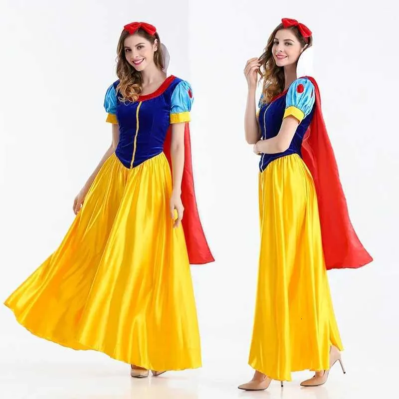 Disney Cartoon Carnival Deluxe Snow White Cosplay Costume Adult Cartoon ...