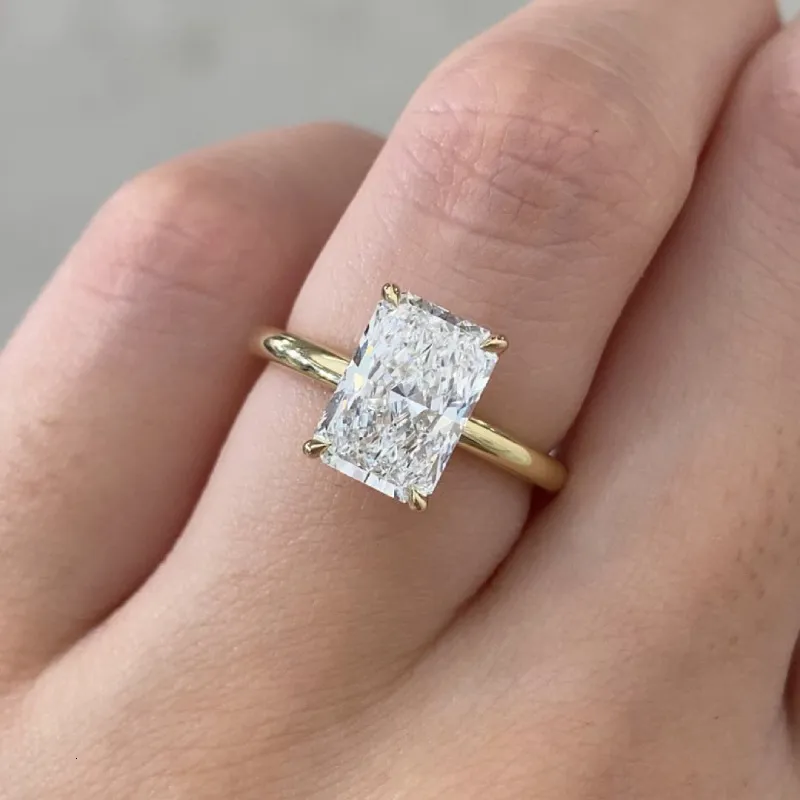 Luxury Designer Jewelry Unisex Silver-Plated Copper Square Diamond ...