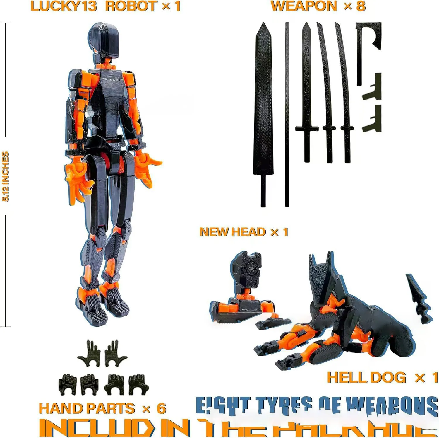 Transformation Robot Toy 1/12 Scale 10 cm Plastic with Metal Accents ...