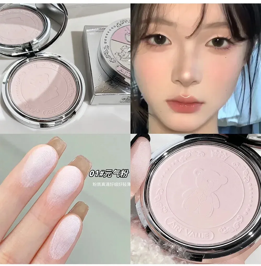 Natural Pink Loose Powder Oil Control Waterproof Mineral Face Pressed ...