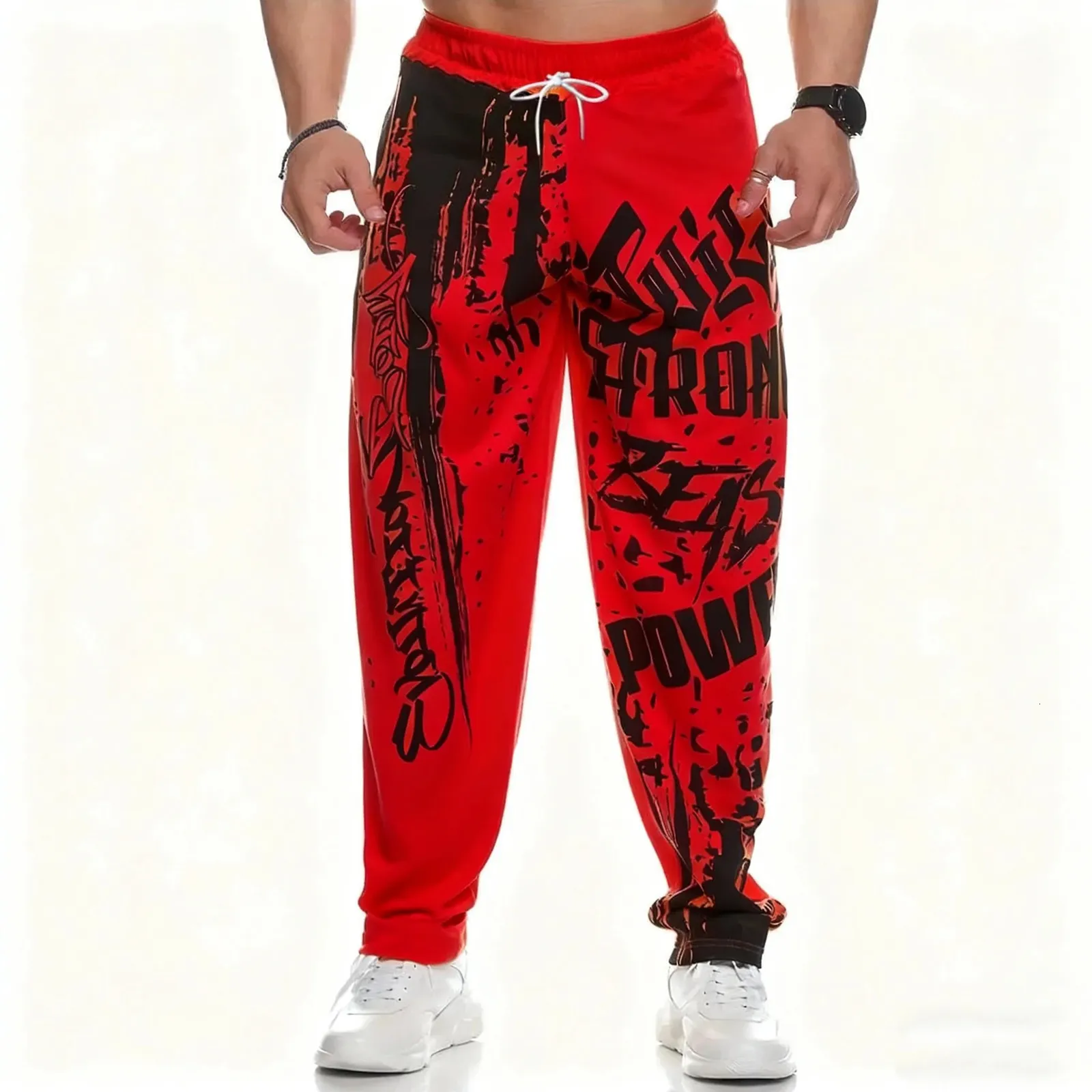 Gothic Y2K Casual Sporty Plussize Loose Street Sweatpants 3D Printed ...