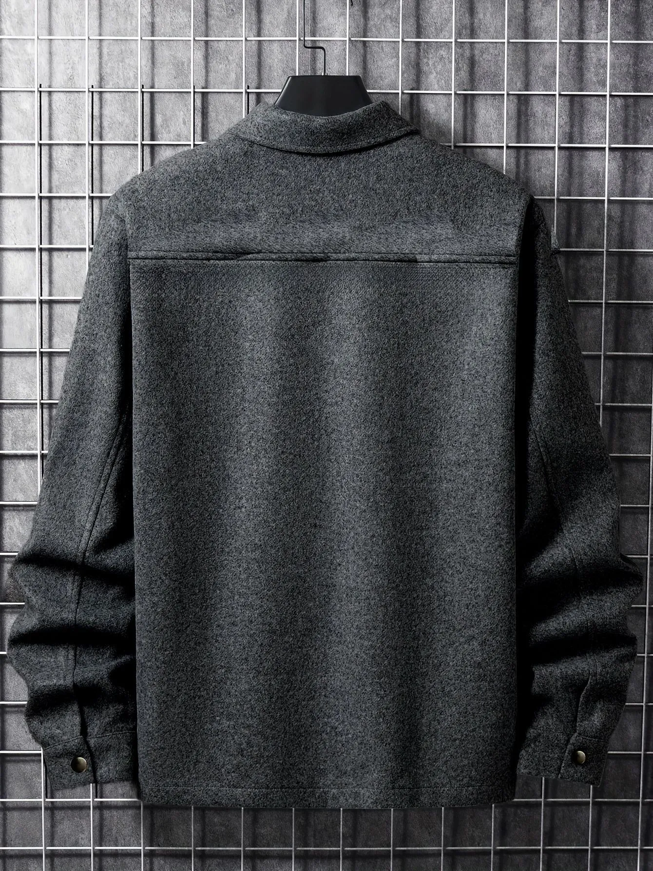 Long Corduroy Coat Women Double-Breasted Cashmere Poplin Jacket for ...