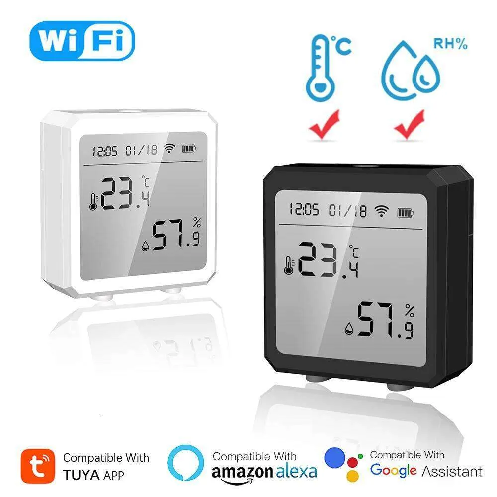 Tuya WiFi Temperature and Humidity Sensor Metal Dial Thermometer Indoor ...