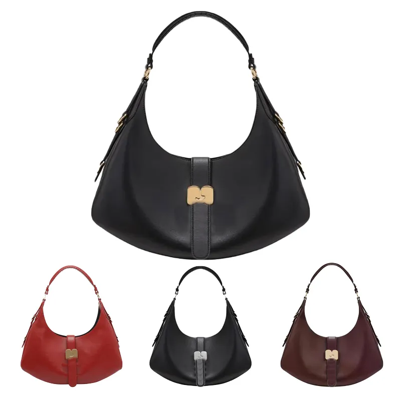 Kat Designer Large Leather Handbag with Hasp Closure and Single Handle ...