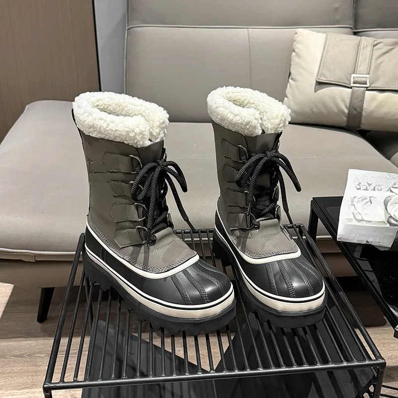 2025 new women's duck hunting boots, adult warm snow boots, waterproof ...