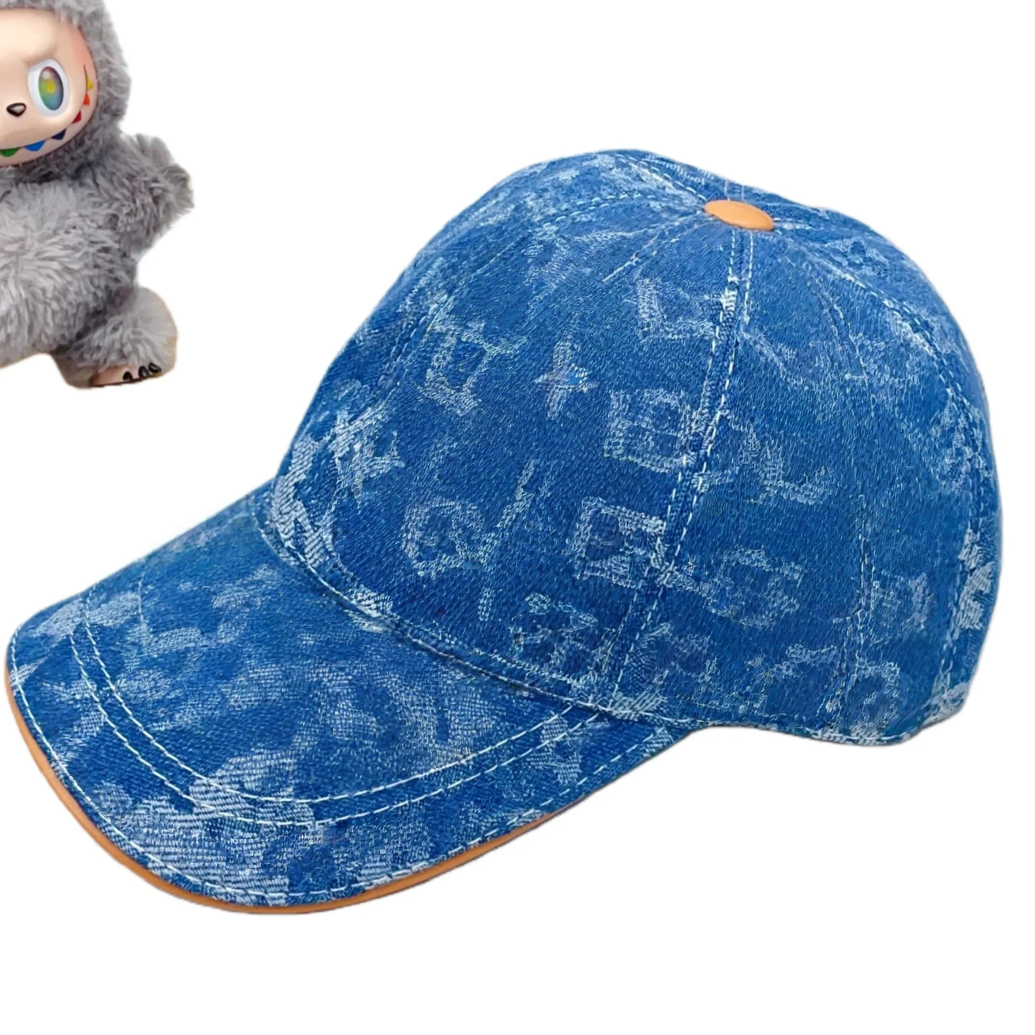 Luxury Leather Embossed Cowboy Soft Cap With Letters... From ...