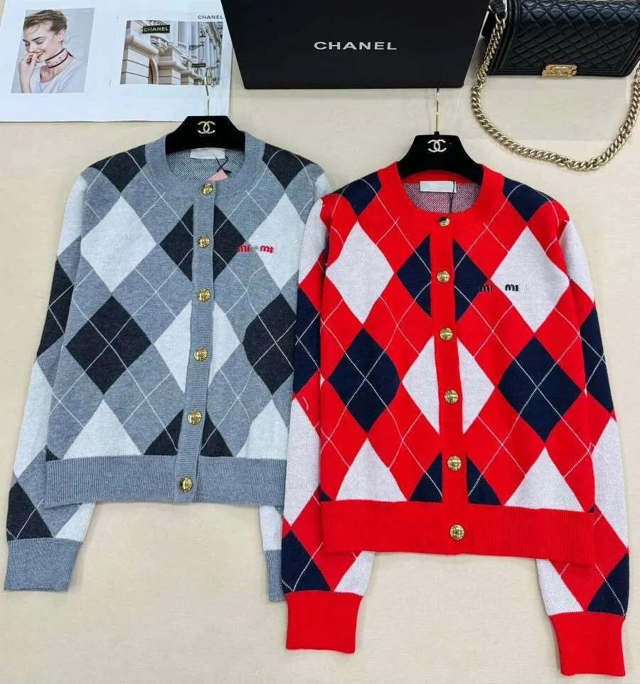 Diamond Pattern Korean Style 100% Cashmere Double-Breasted Square Neck ...