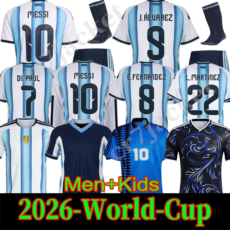 Argentina Soccer Jerseys 2026 World Cup GARNACHO, DE PAUL, MARTINEZ ...