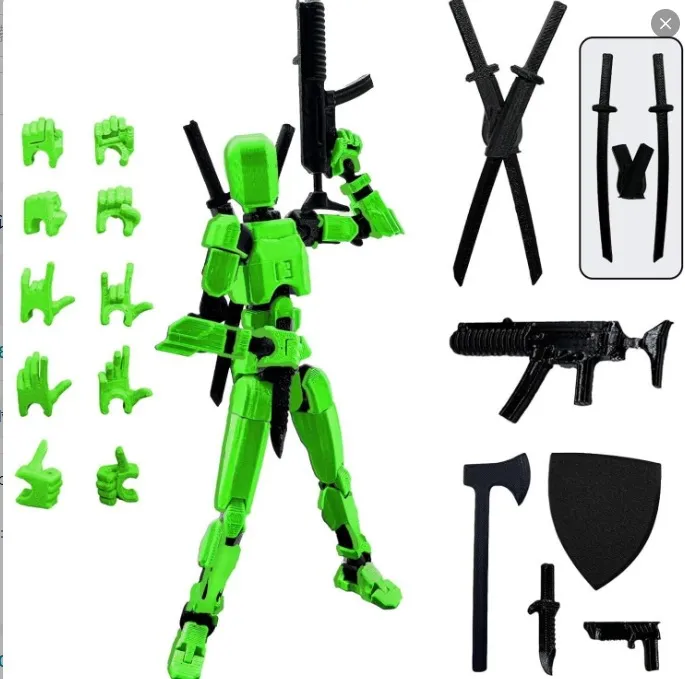 Creative 3rd Gen 3D Printed Articulated Action Figures Customizable ...
