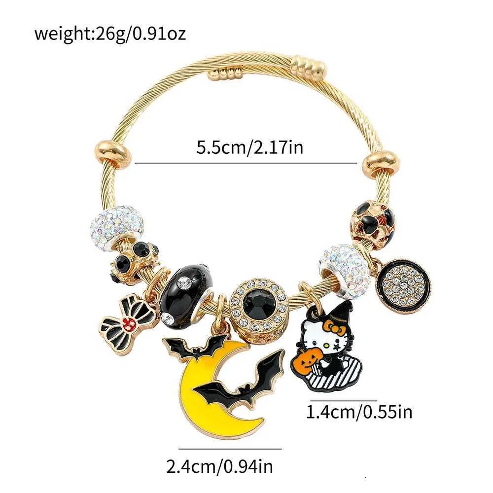 Sanrio Hello Kitty Bracelet for Girl Kawaii Anime Accessories Crystal ...