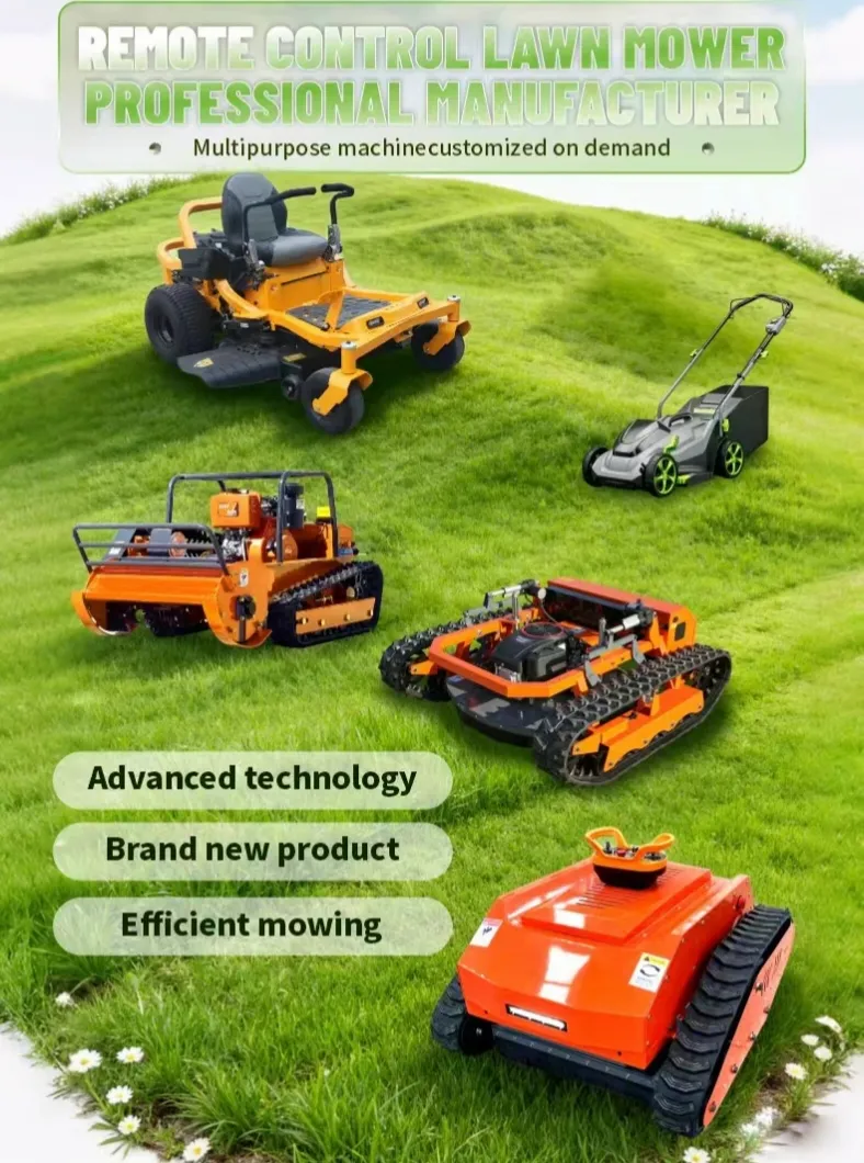 Wireless robot lawn mower with petrol power and steel chassis for large ...