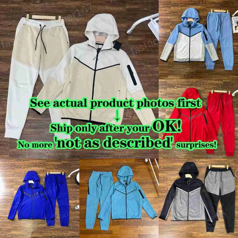 Men's Acrylic Tracksuit Set Hooded Windrunner Jacket and Ankle-Length ...