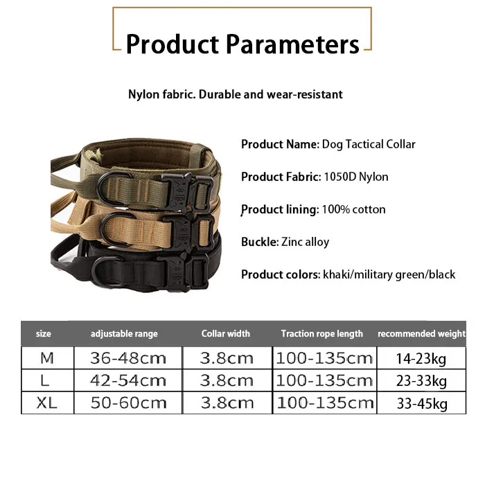 Rugged Cotton Nylon Dog Harness with Snap Velcro Closure and Built-In ...