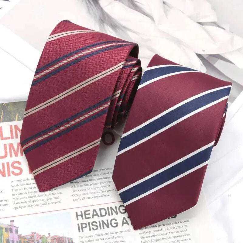 Fashion Neck Tie 7 cm Wide Champagne Striped for Graduation and Campus ...