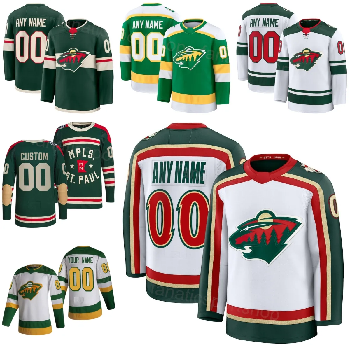 2026 25th Anniversary Hockey Wild Jersey 1 Man Woman Youth 8 Zeev Buium ...