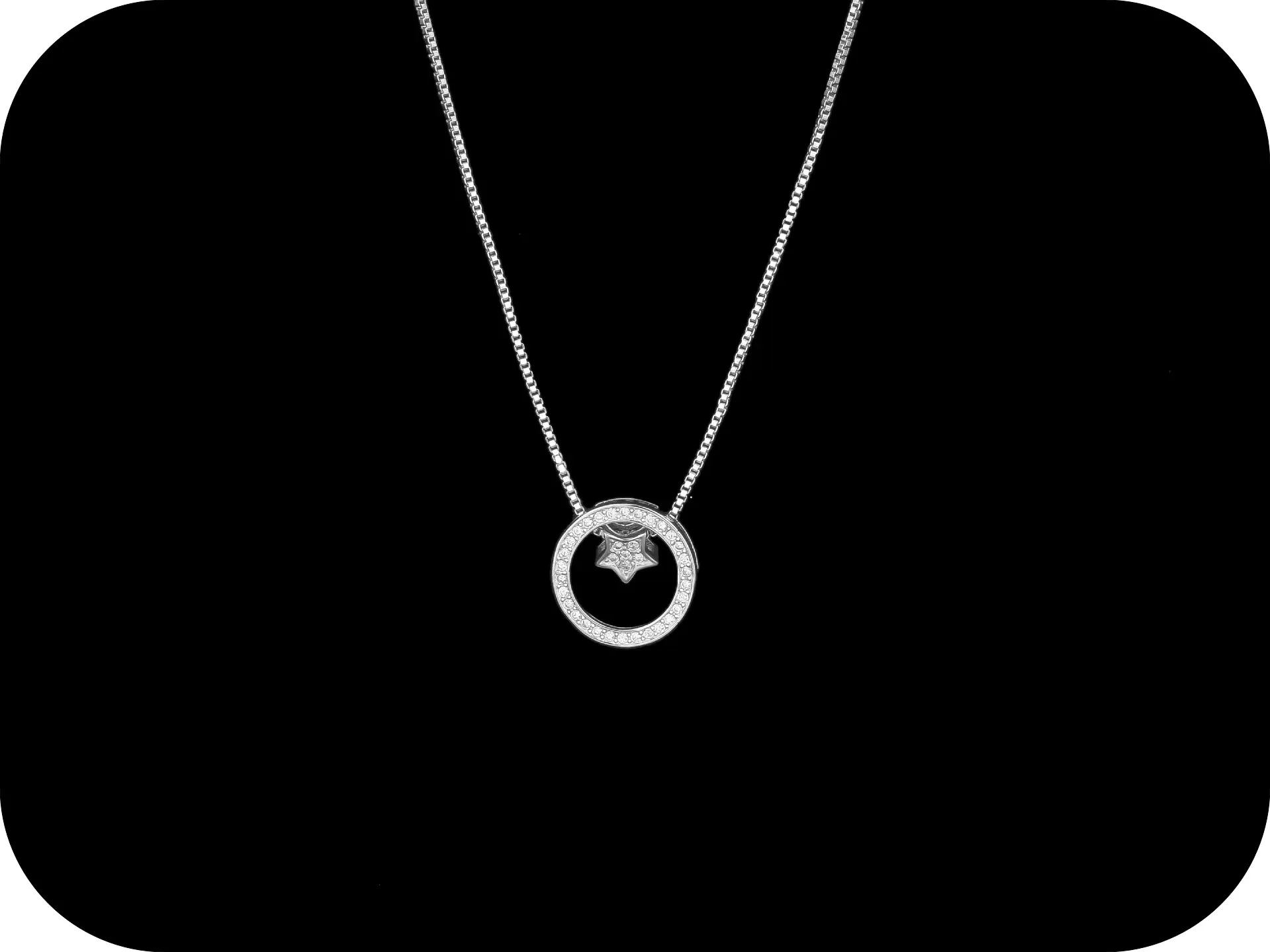 2025 Designer 14K Gold Plated Five-Pointed Star Circle Necklace for Men ...