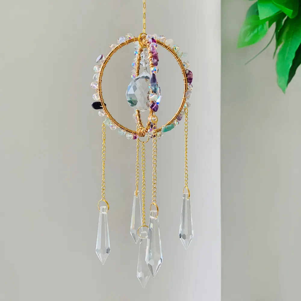 Wholesale Circular Cage-Shaped Sun Catchers with Transparent Crystal ...