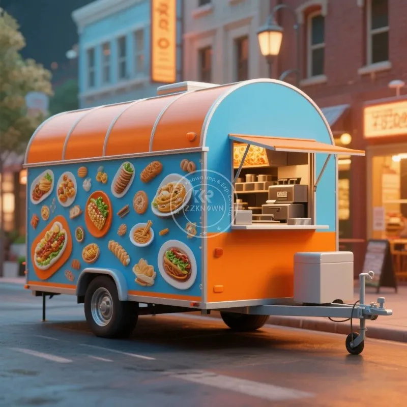 Portable Concession Food Car Hot Dog Mobile Catering Trailer Food Truck ...