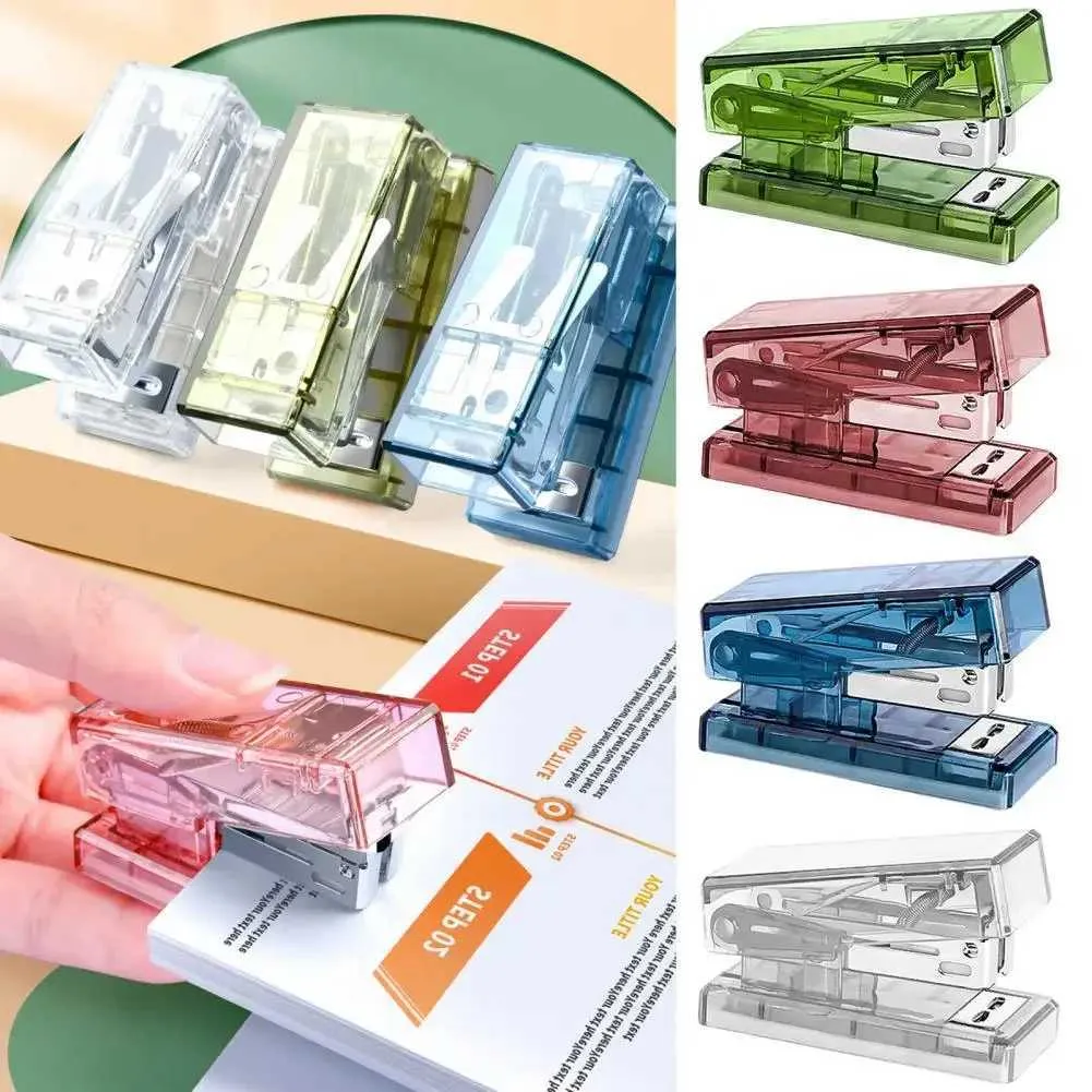 Mini Stapler Set With Staples, Transparent Design, Labor Saving ...