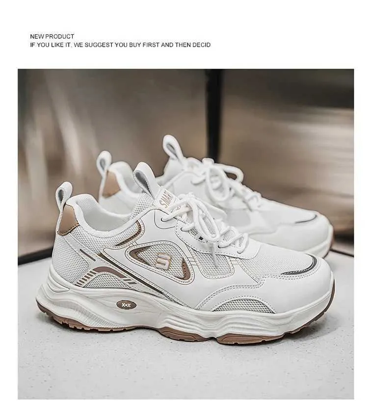 2025 Spring and Summer Men's Casual Shoes Thick Sole Height Increasing ...