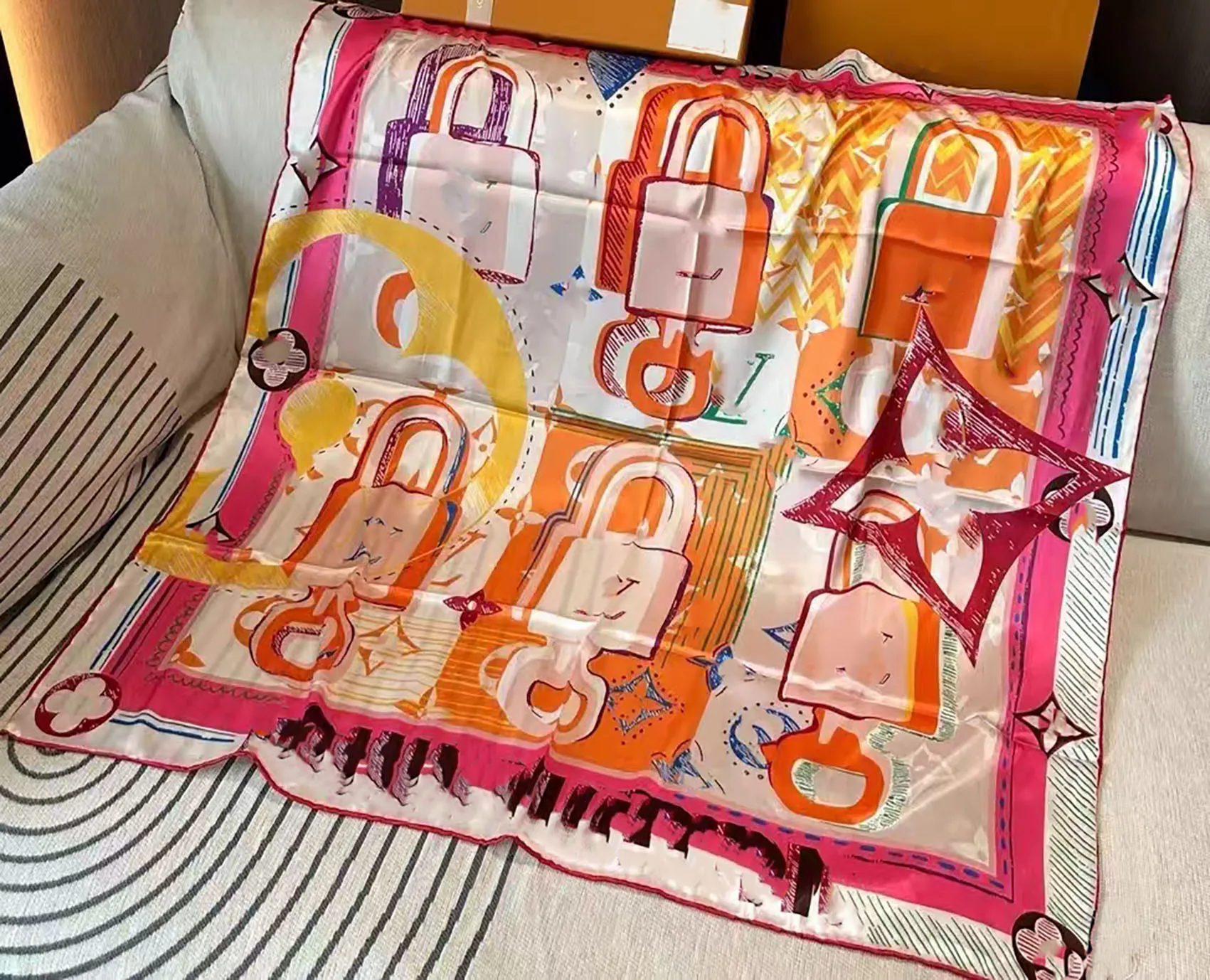 Designer Silk Scarf for Women - Luxury Fashion Headband and Neckerchief ...