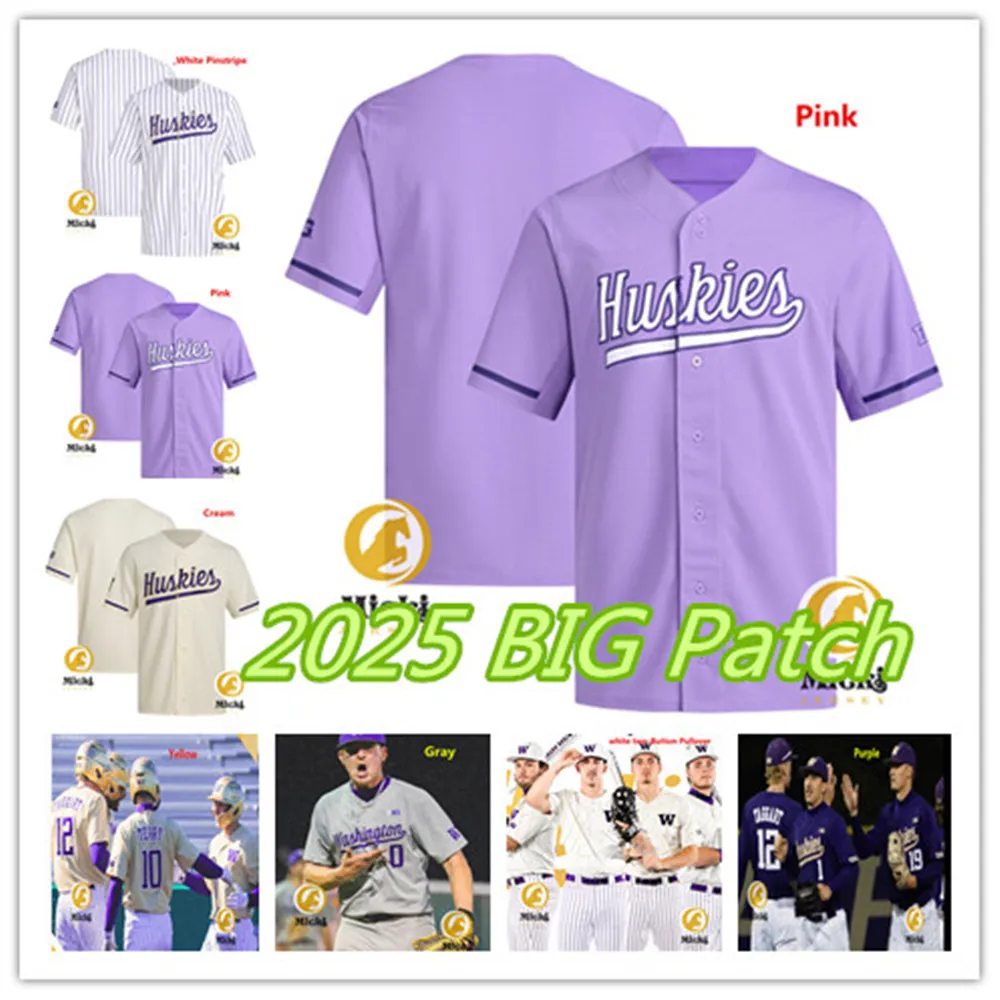 Sam DeCarlo 2025 BIG WashingtonHuskies Baseball... From Mickijersey2022 ...