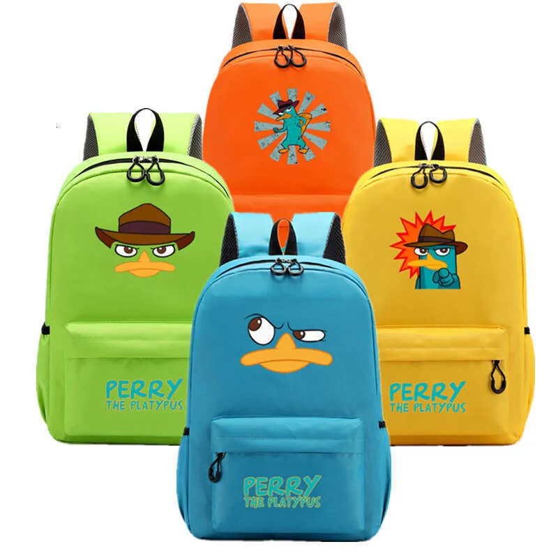 2025 Perry The Platypus Colorful Kindergarten Backpack Large Capacity ...